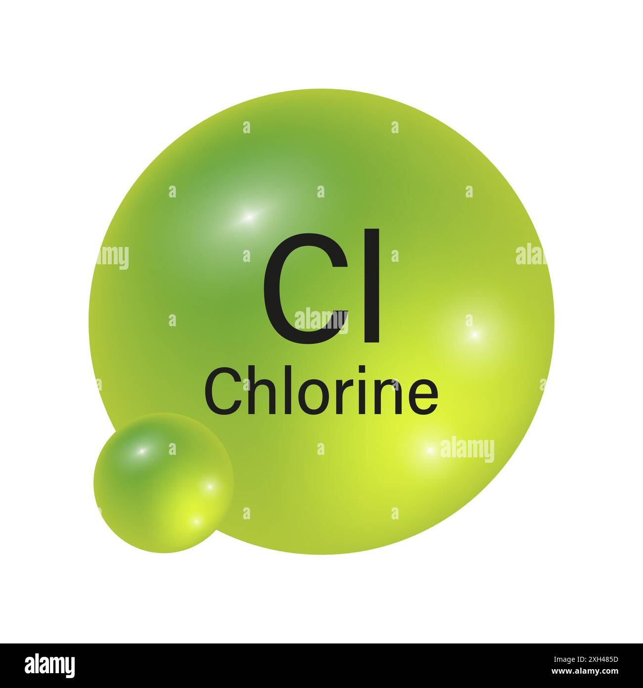 Chlorine element symbol. Glossy green sphere. Periodic table. Vector ... Chlorine element symbol. Glossy green sphere. Periodic table. Vector ...
