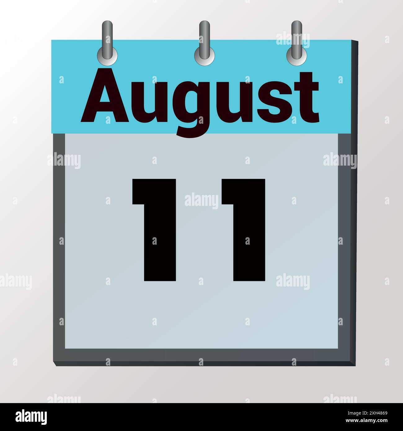 day on the calendar, vector image format, August 11 Stock Vector Image ...
