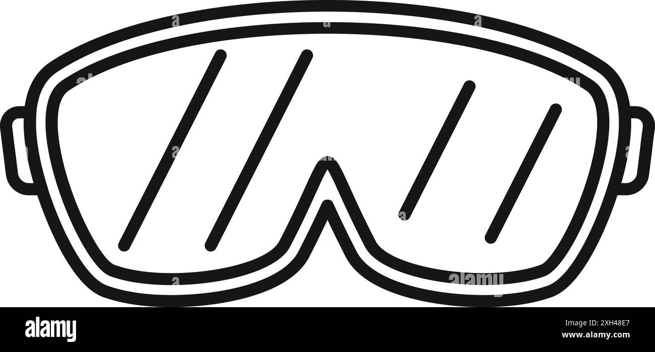 Protective glasses with plastic frame are protecting eyes from a hazard ...