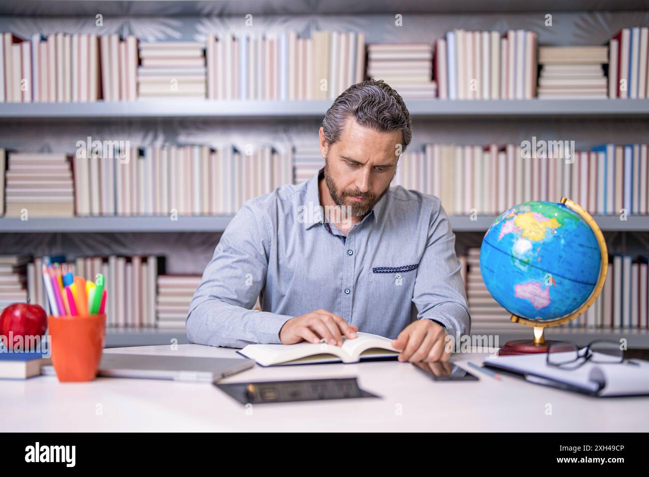 back to school. geographer teacher at school. Millennial school teacher ...