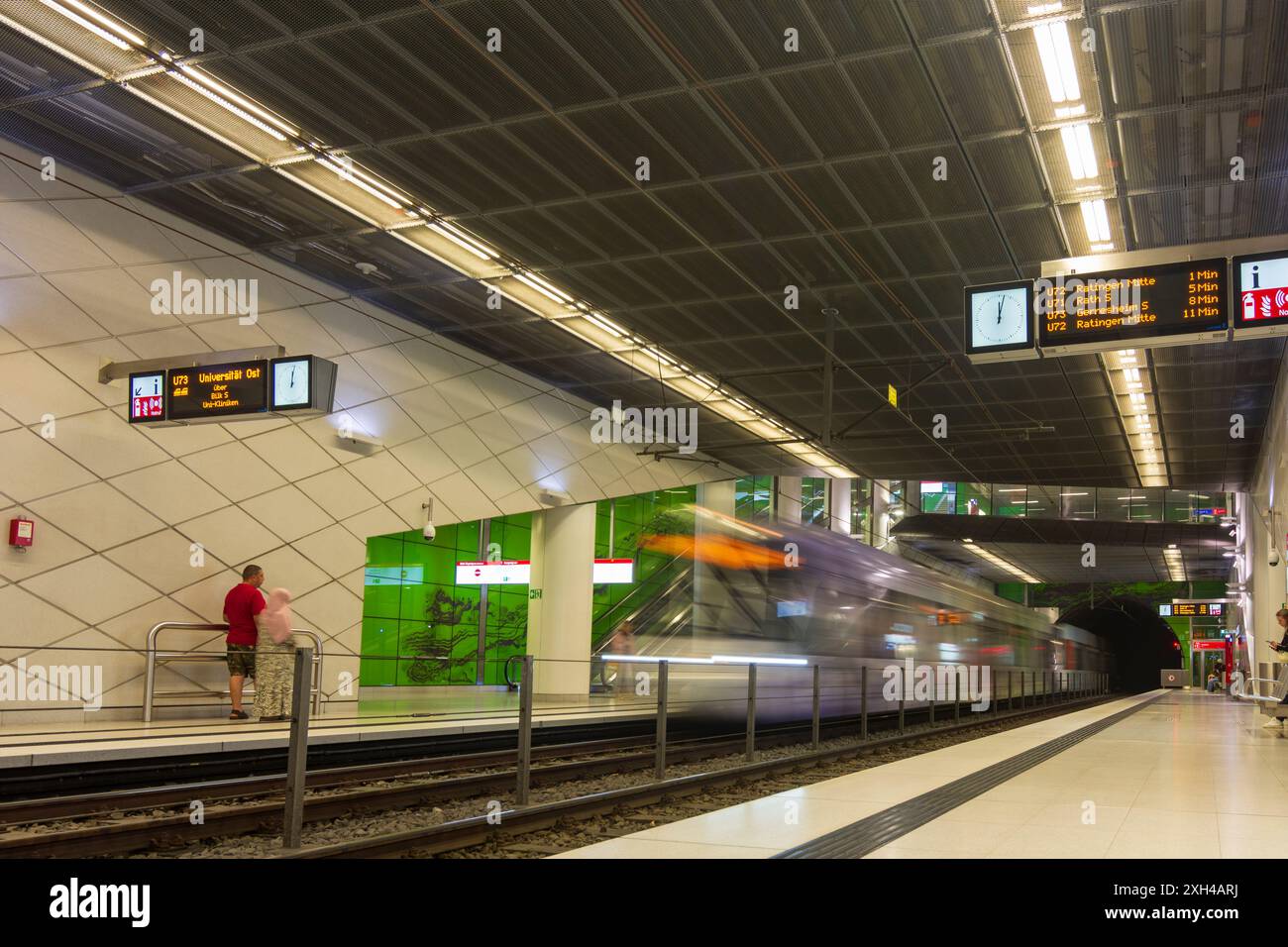 Düsseldorf: subway station Graf-Adolf-Platz of light rail Wehrhahn line ...