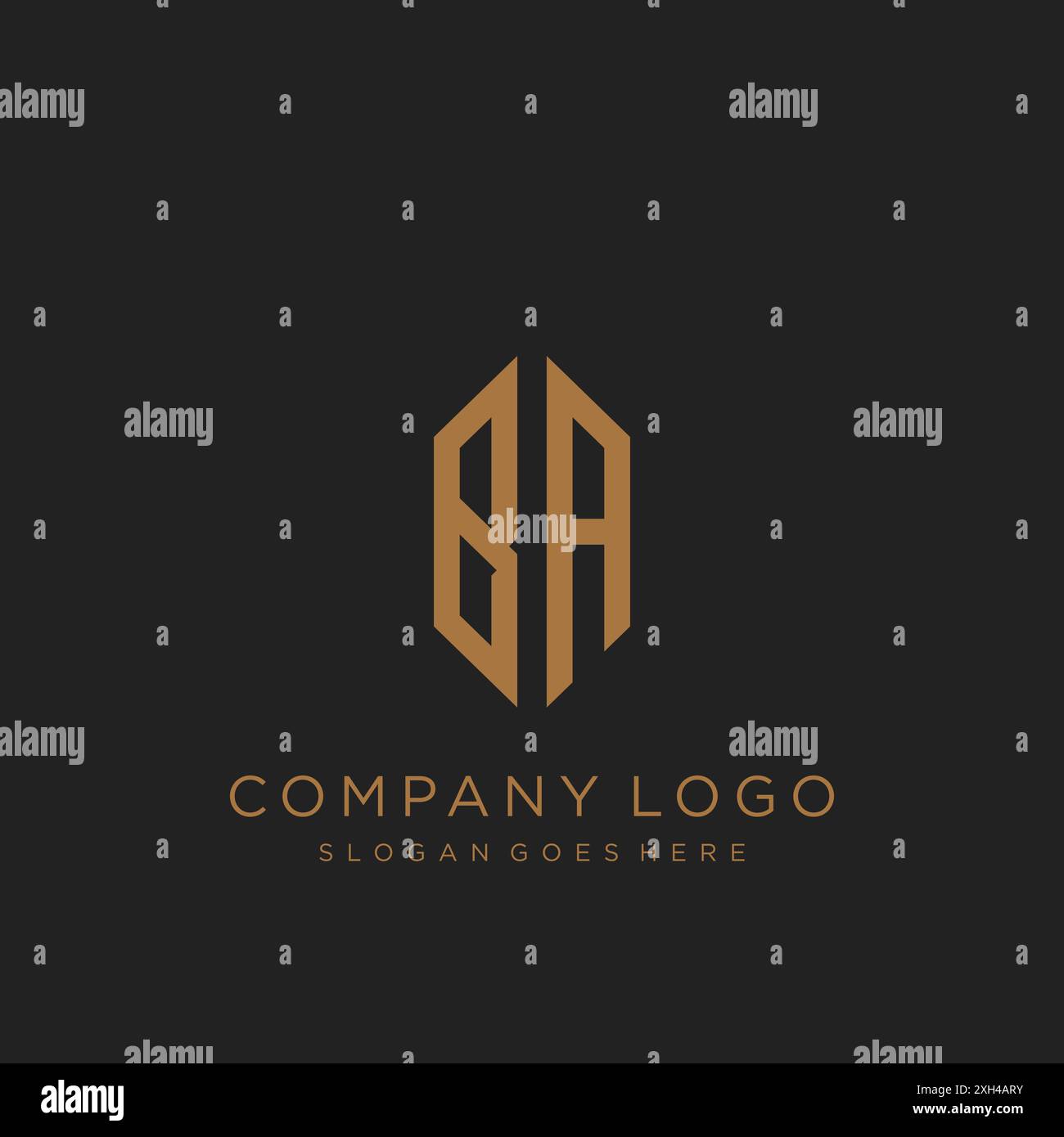 Ba letter logo hi-res stock photography and images - Alamy