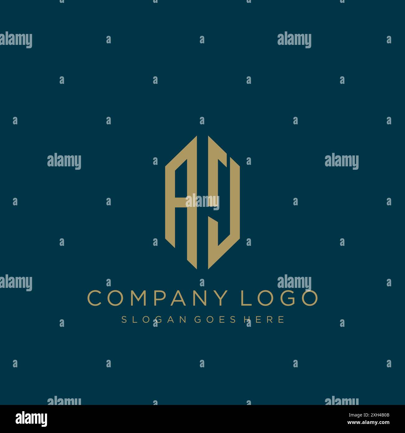 Aj letter logo hi-res stock photography and images - Alamy