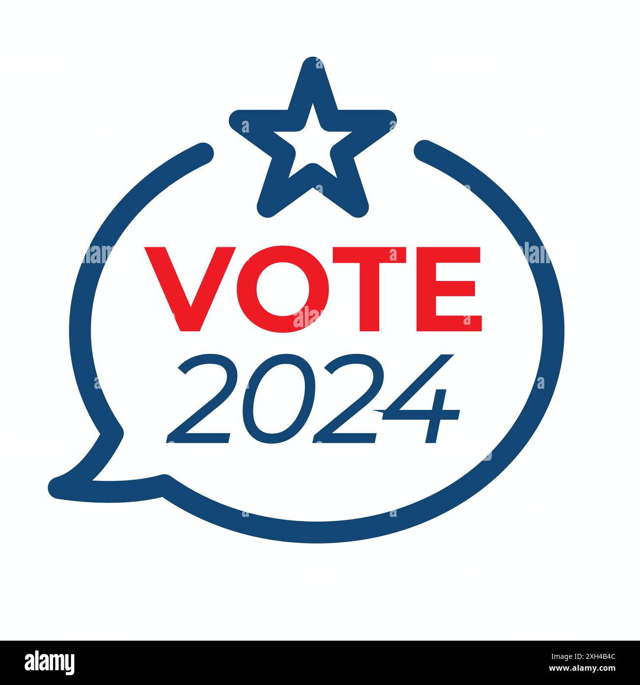 Voting 2024 Icon - Vote, Government, and Patriotic Symbolism and Colors ...