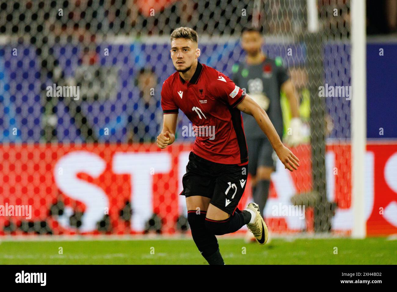 Ernest Muci seen during UEFA Euro 2024 game between national teams of ...