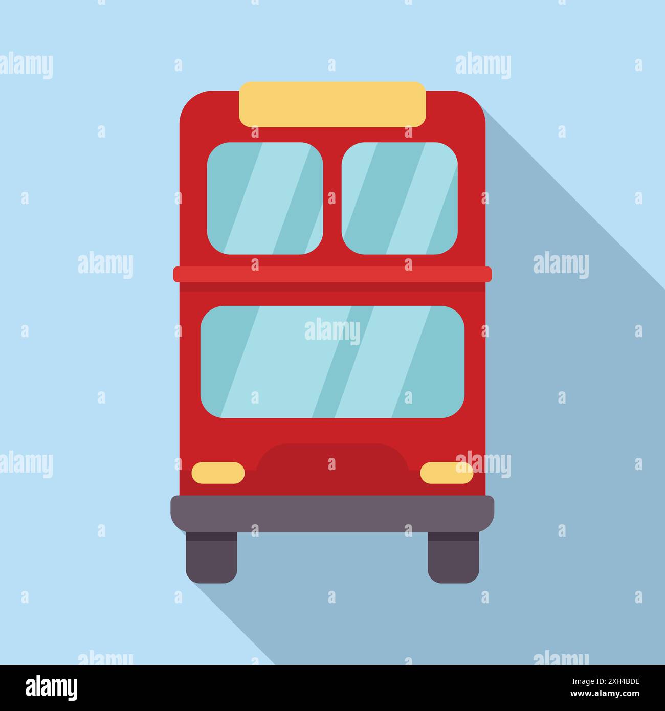 Red double decker bus driving through london, exploring the city and ...