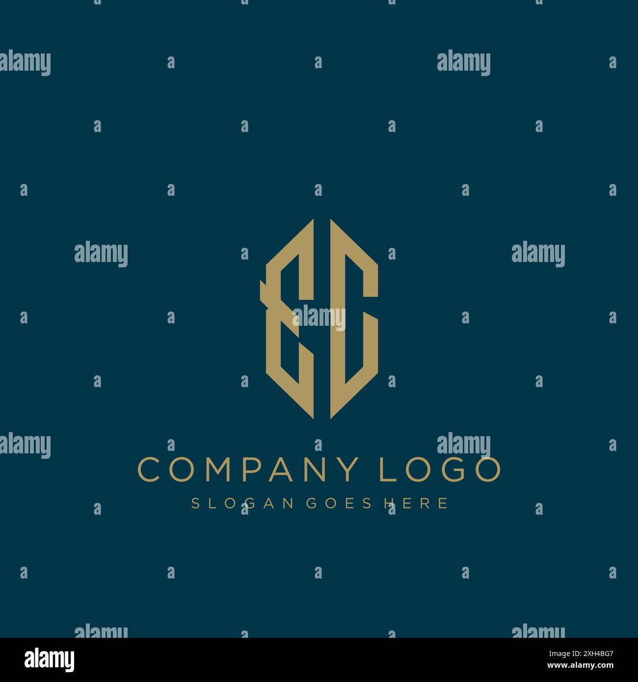 Letter ec logo hi-res stock photography and images - Alamy