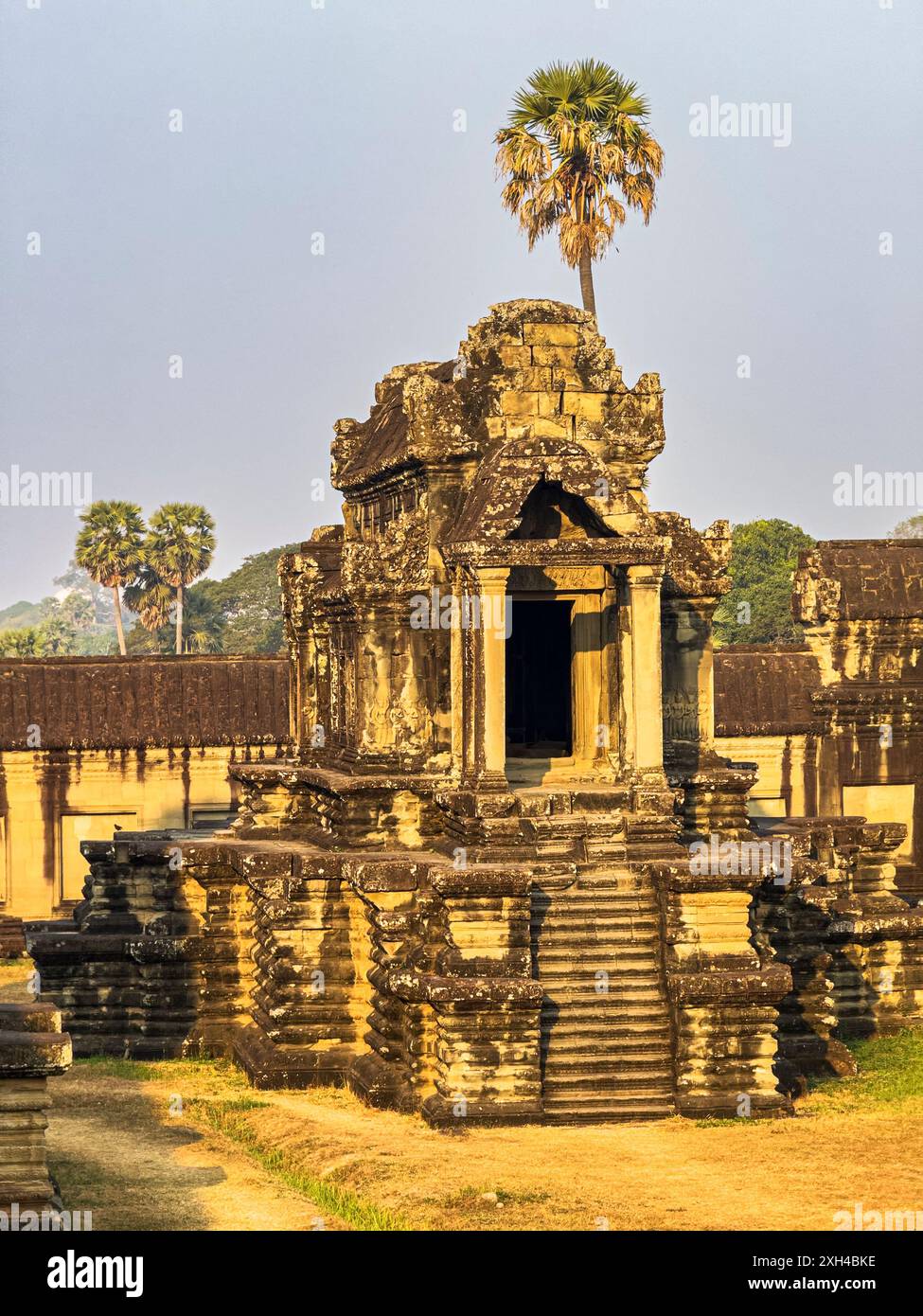 The UNESCO World Heritage Site at Angkor Wat, a Hindu-Buddhist temple ...