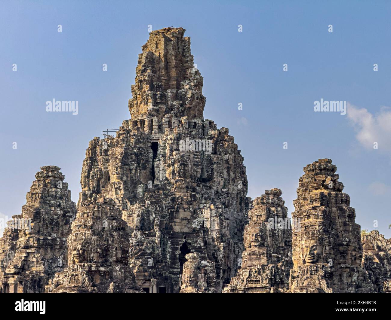 Bayon, the late 12th century state temple of king Jayavarman VII ...