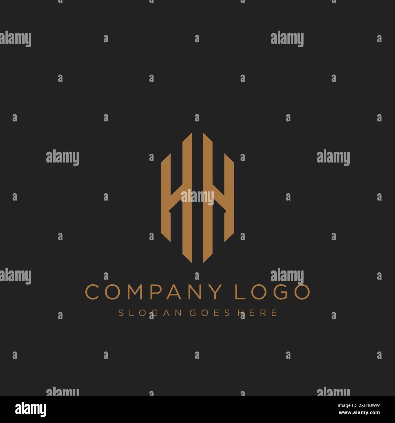 Hh letter logo design hi-res stock photography and images - Alamy