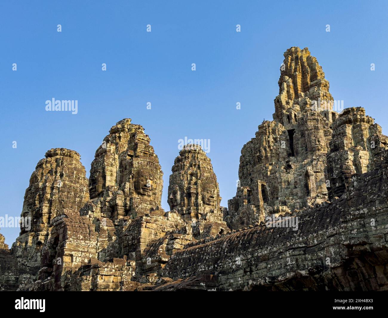 Bayon, the late 12th century state temple of king Jayavarman VII ...
