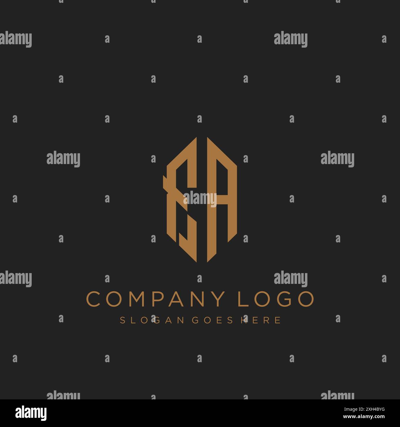 Fa logo design hi-res stock photography and images - Alamy