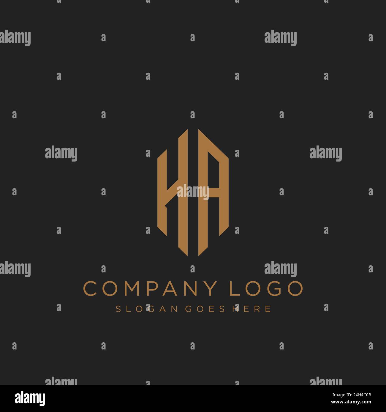 Ha letter logo hi-res stock photography and images - Alamy