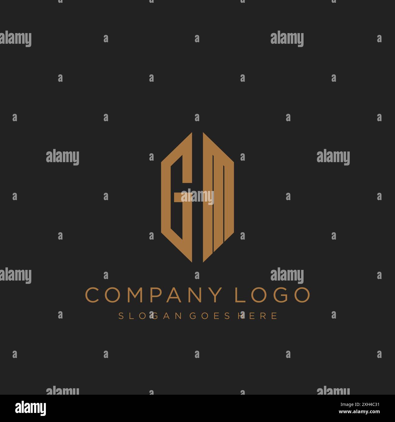 Gm logo design hi-res stock photography and images - Alamy