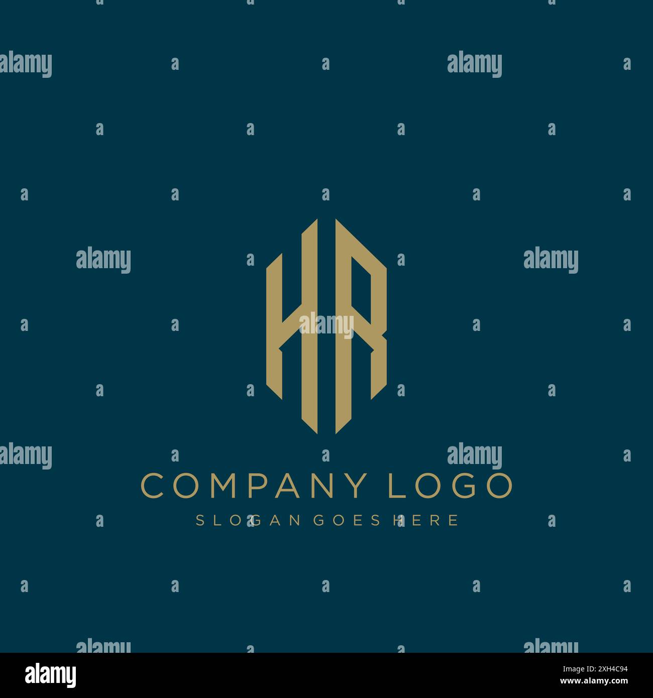 HR Letter logo icon design Stock Vector Image & Art - Alamy