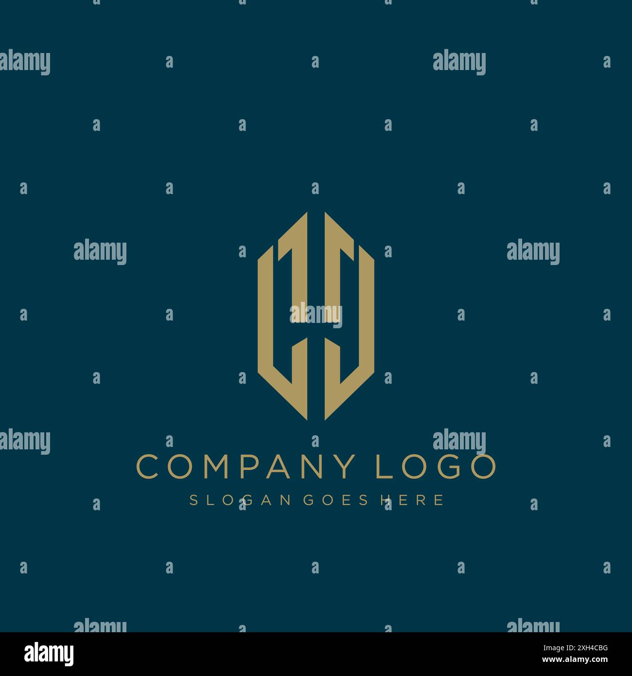 Lj letter logo design Stock Vector Images - Alamy
