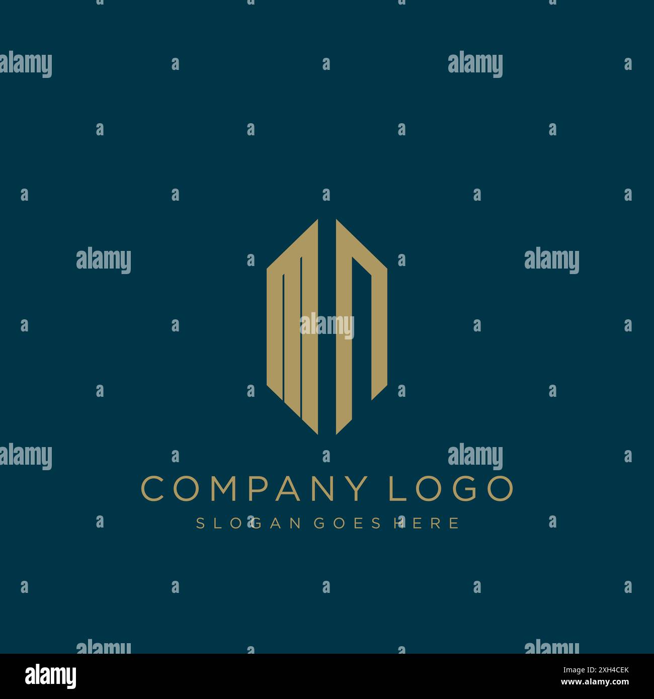 Mn letter logo hi-res stock photography and images - Alamy