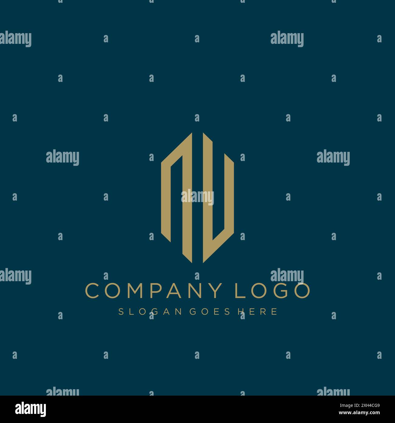 Letter nu logo hi-res stock photography and images - Alamy