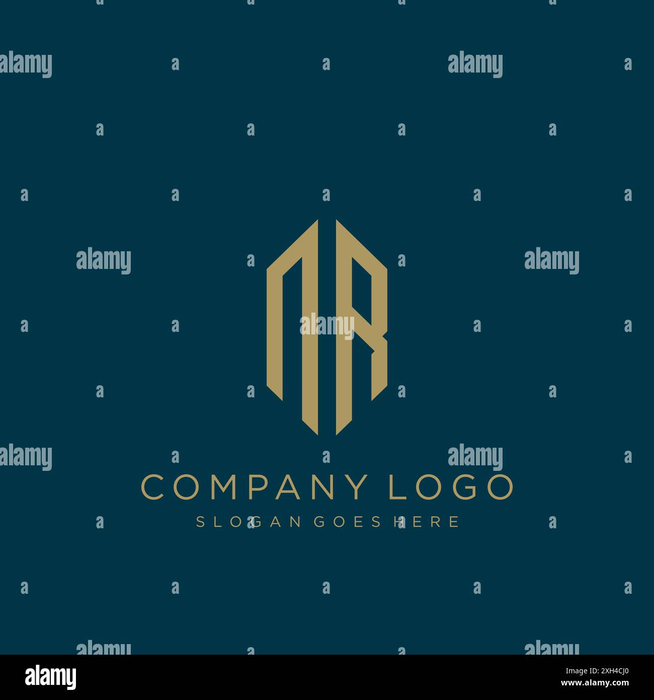 Nr letter logo hi-res stock photography and images - Alamy