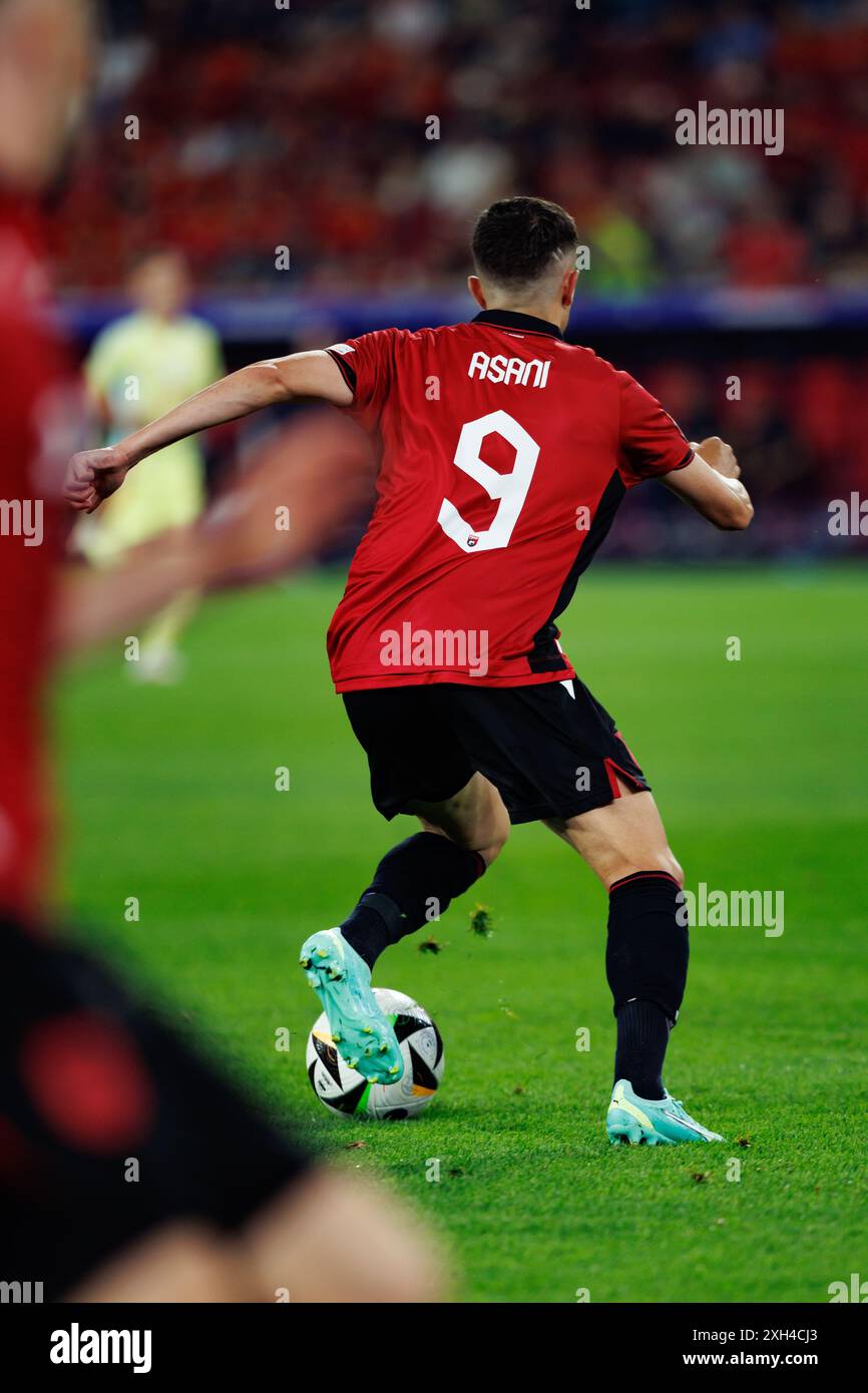 Jasir Asani seen during UEFA Euro 2024 game between national teams of ...