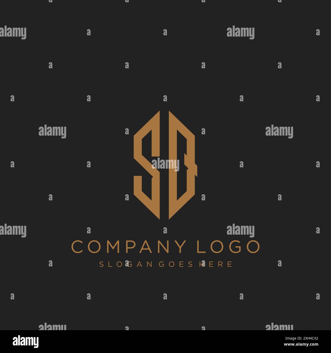 Sq logo design Stock Vector Images - Alamy