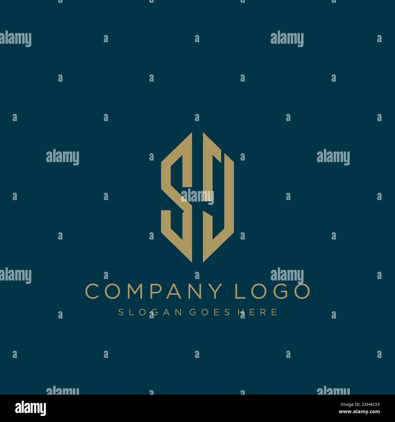 Sj letter logo design hi-res stock photography and images - Alamy