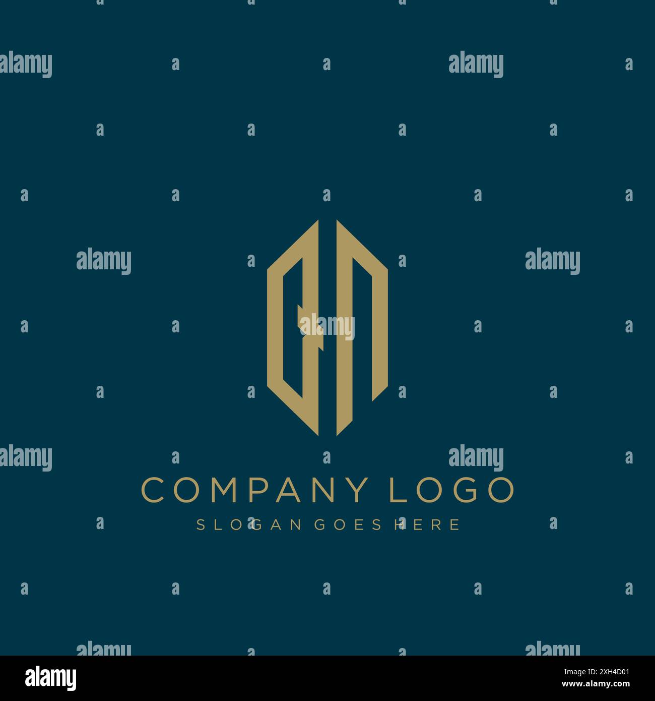 Qn letter design hi-res stock photography and images - Alamy