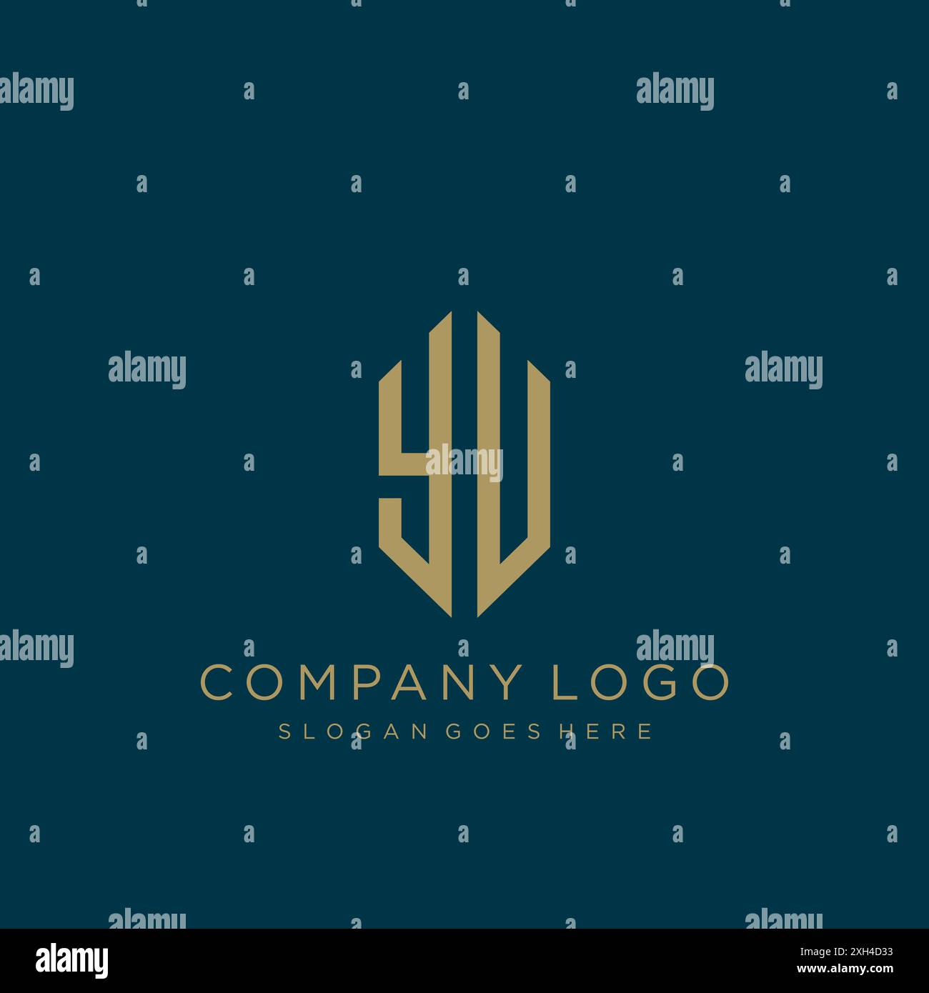 Yu logo design hi-res stock photography and images - Alamy