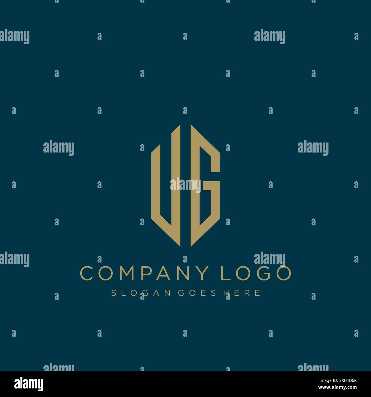 Ug letter design hi-res stock photography and images - Alamy