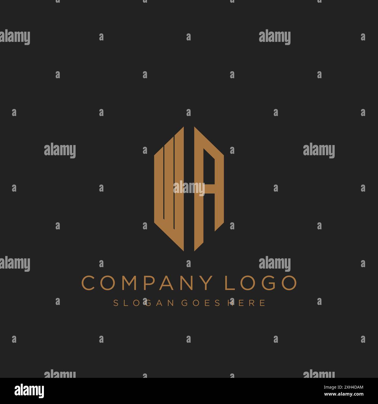 Letter wa logo hi-res stock photography and images - Alamy