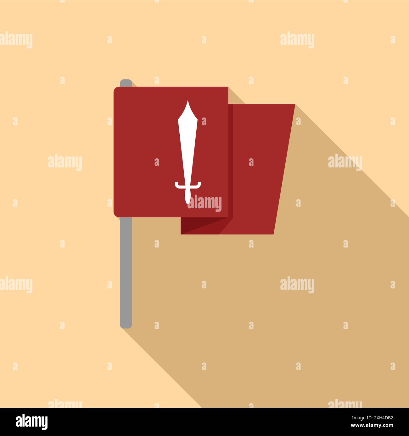 Guard waving flag Stock Vector Images - Alamy