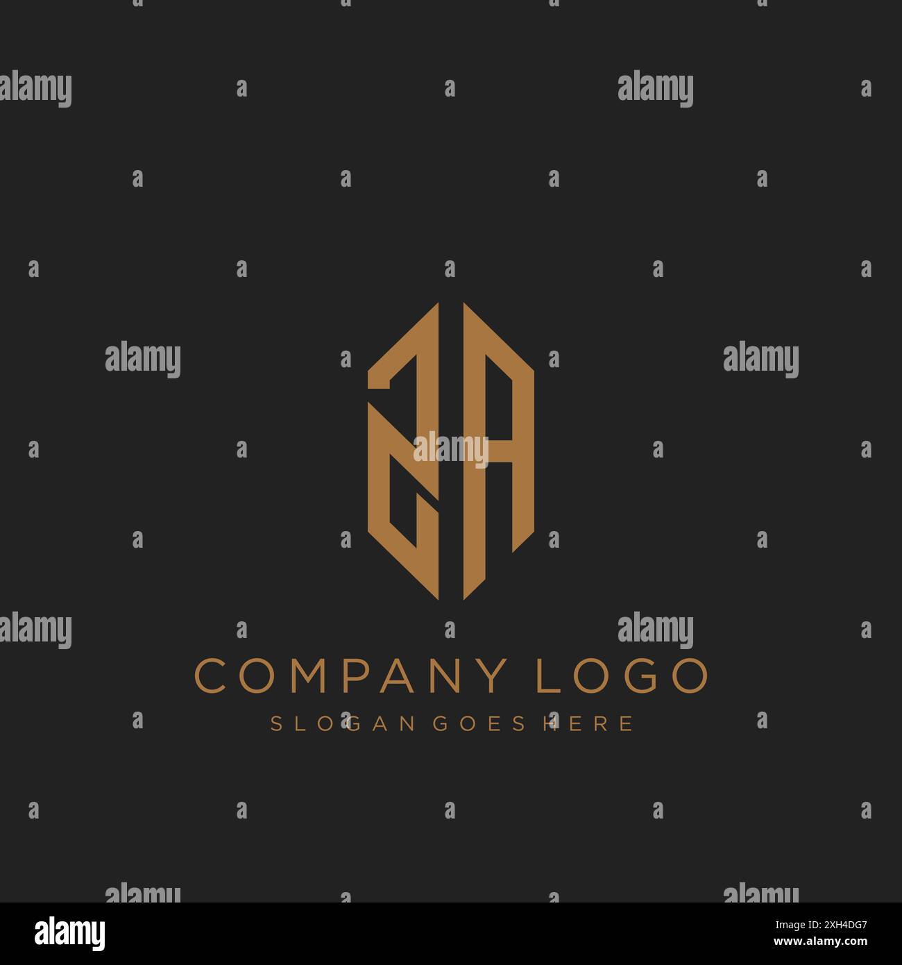 Za logo design hi-res stock photography and images - Alamy