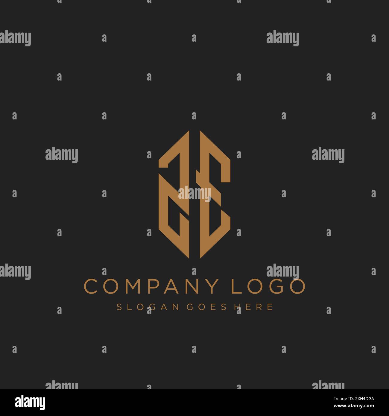 Ze logo design hi-res stock photography and images - Alamy