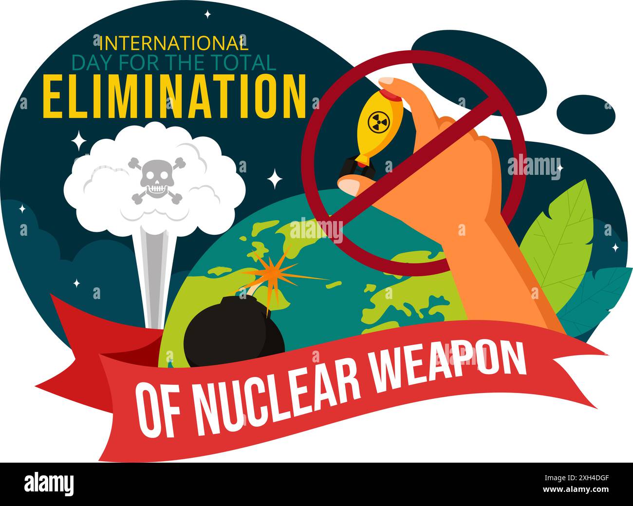 International Day for the Total Elimination of Nuclear Weapons Vector ...