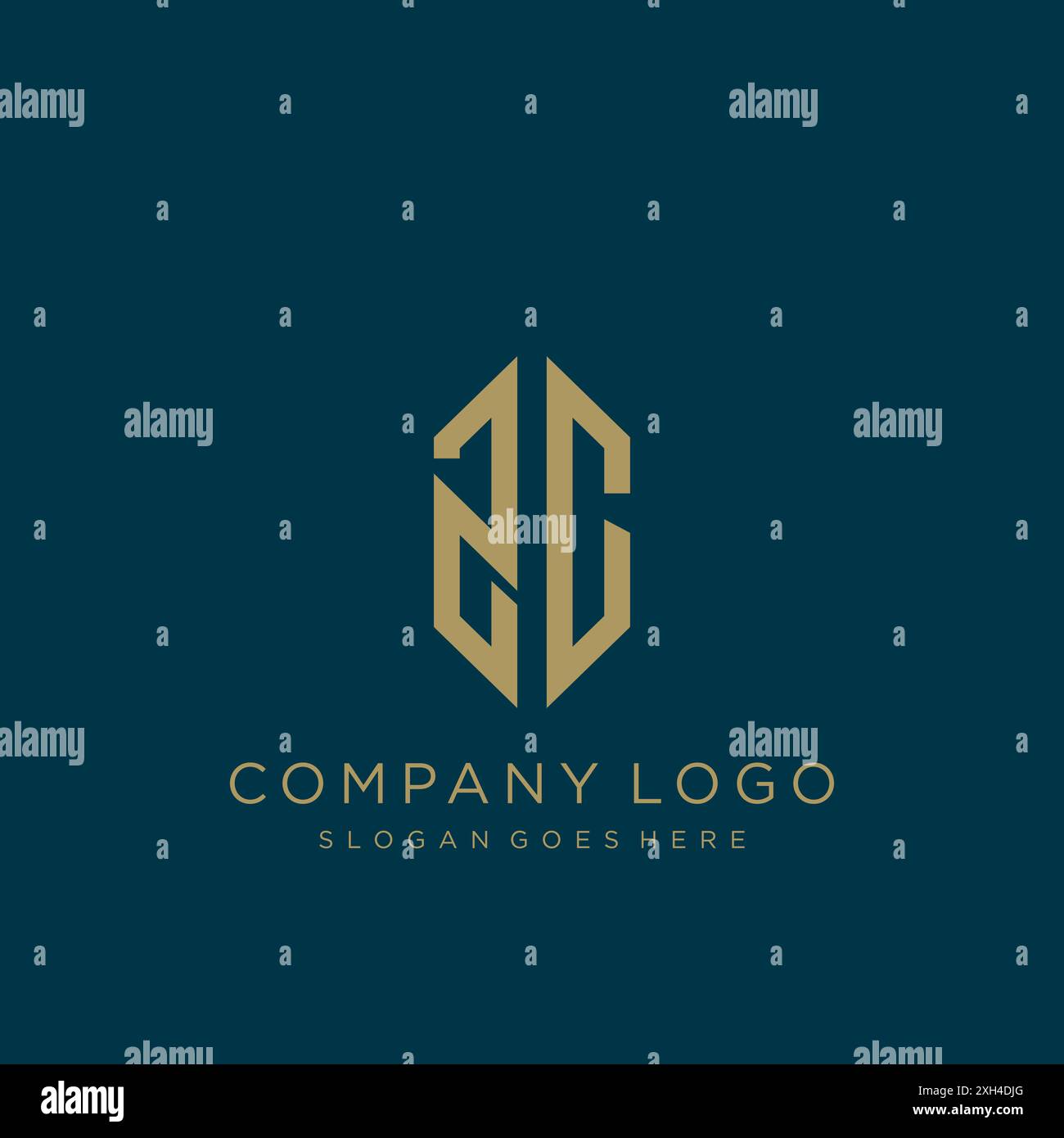 Letter zc logo hi-res stock photography and images - Alamy