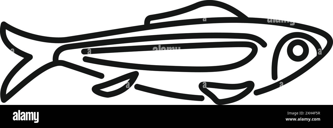 Fin minimalist logo hi-res stock photography and images - Alamy