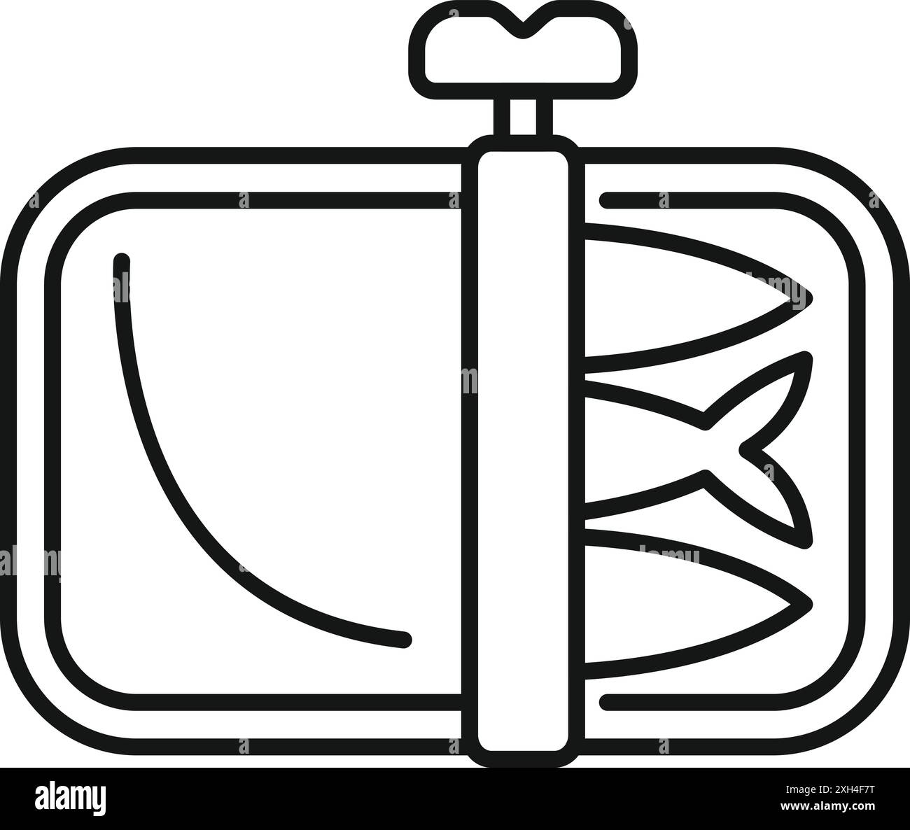 Open can of herring Stock Vector Images - Alamy