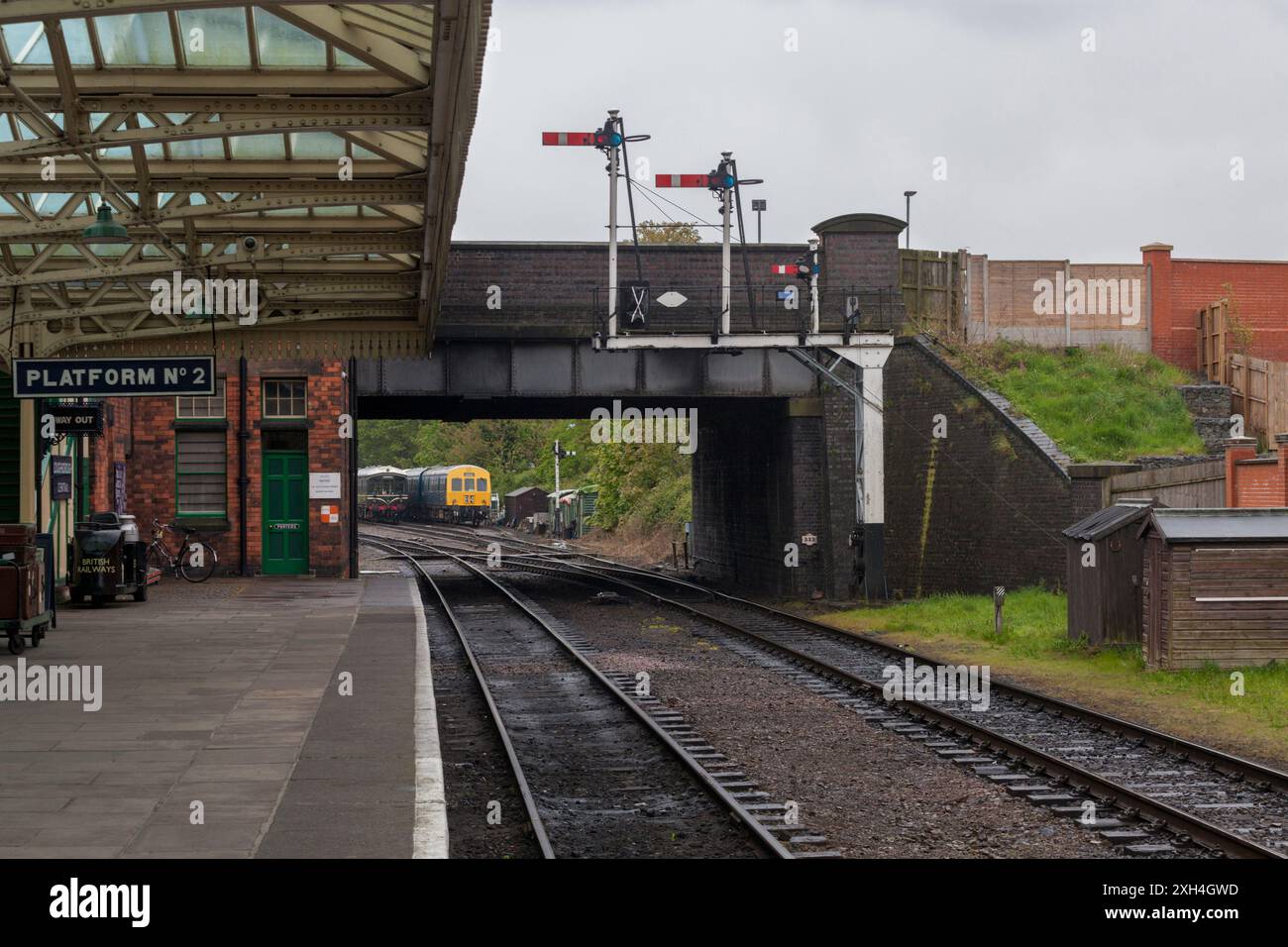 Preserved diesel multiple units at Loughborough central station (Great ...