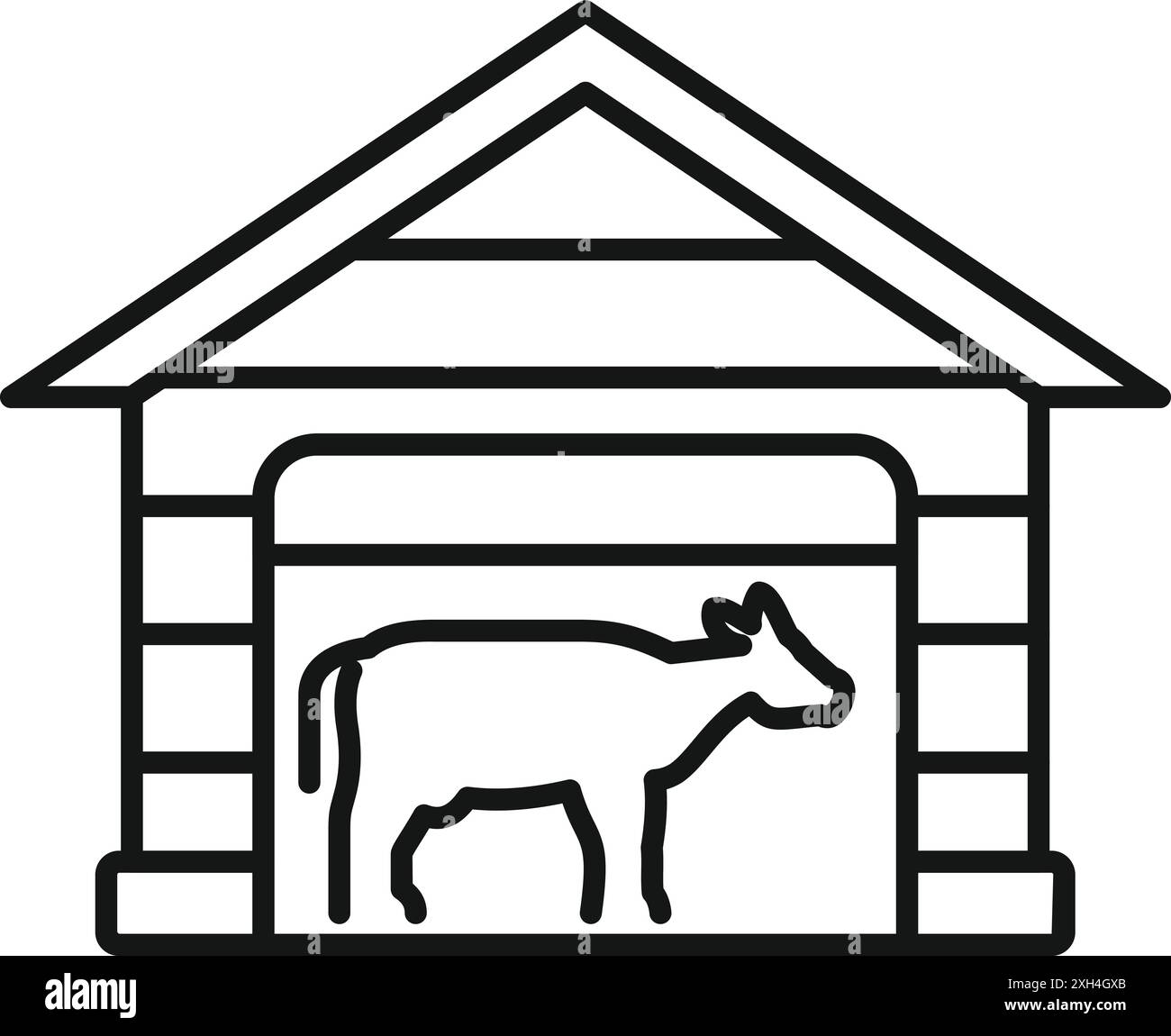 Livestock shelter Cut Out Stock Images & Pictures - Alamy
