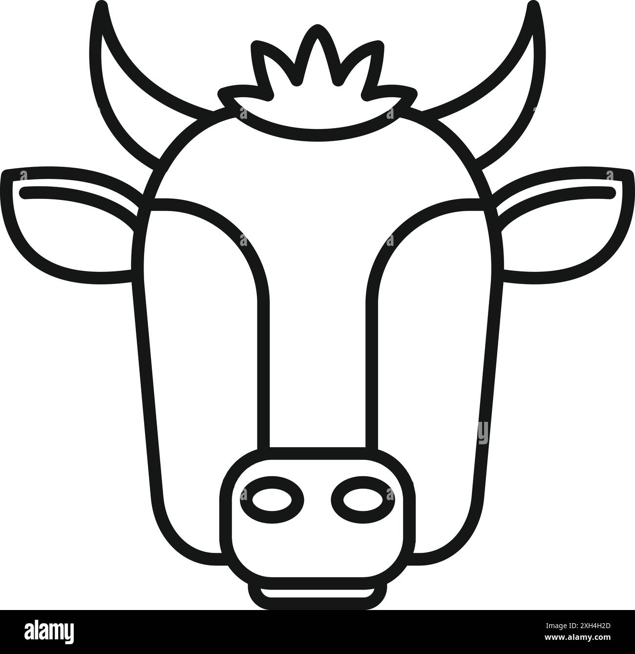 Cow Outline Template