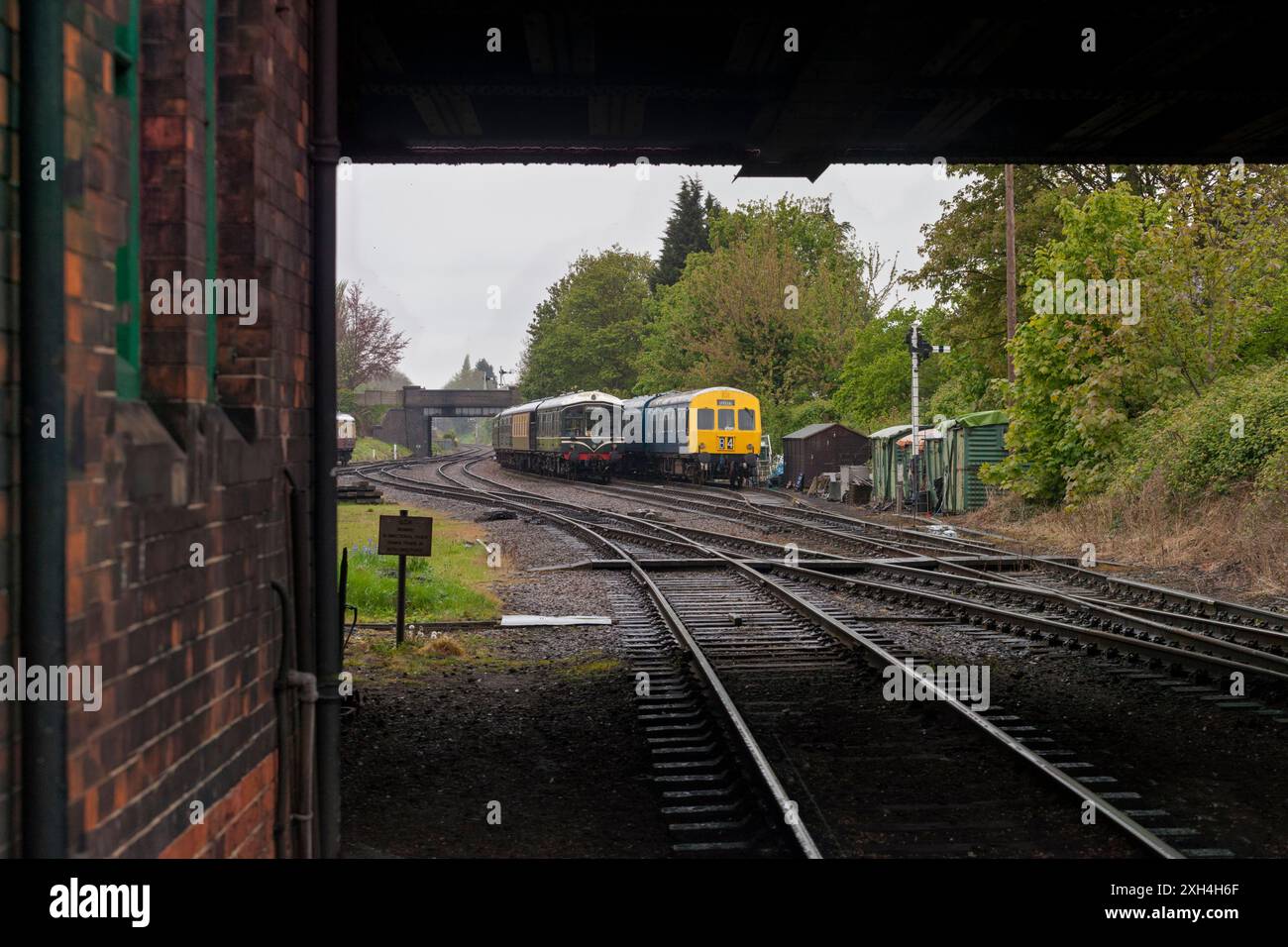 Preserved diesel multiple units at Loughborough (Great Central Railway ...