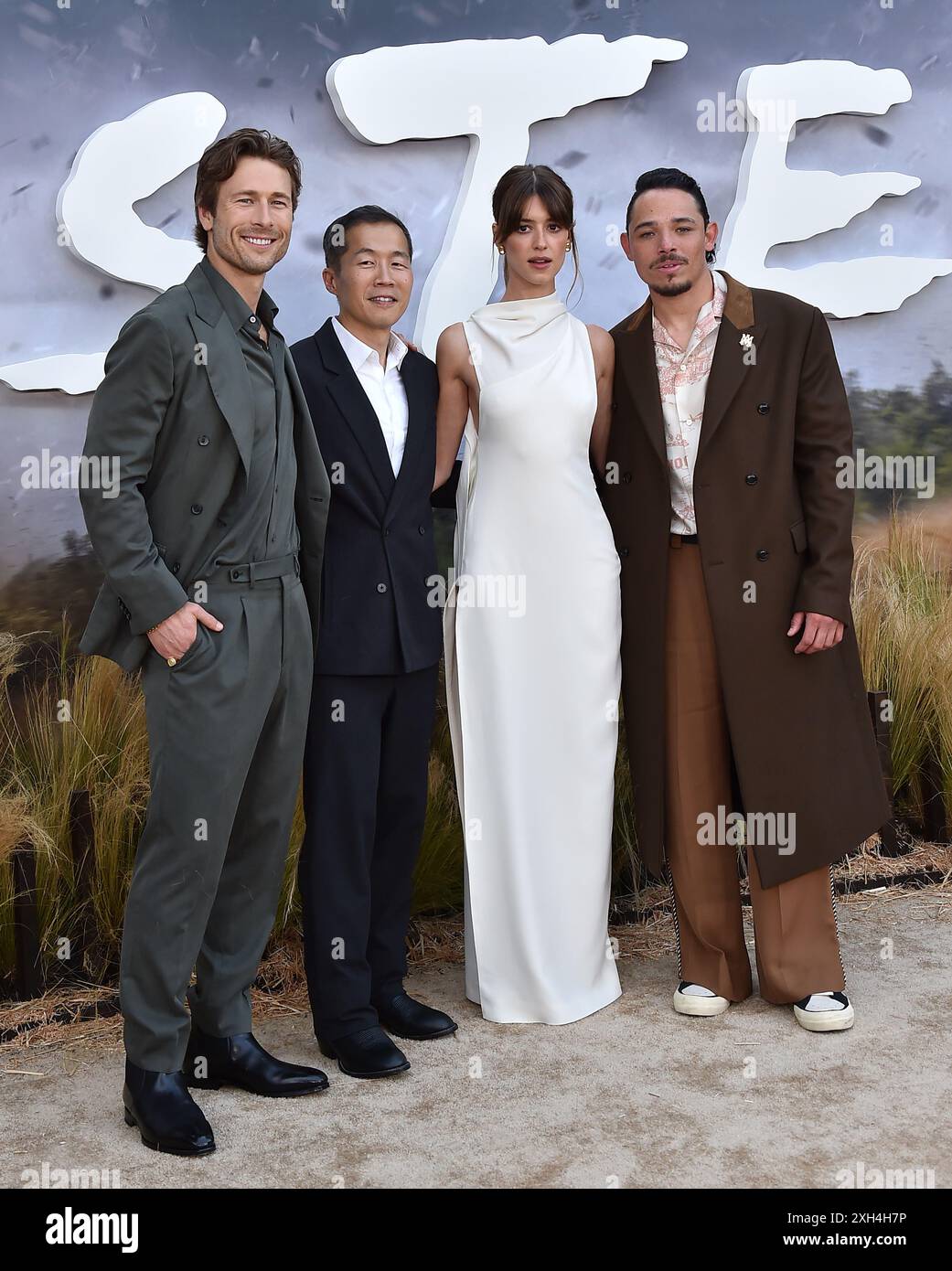 Westwood, USA. 11th July, 2024. Glen Powell, Lee Isaac Chung, Daisy ...