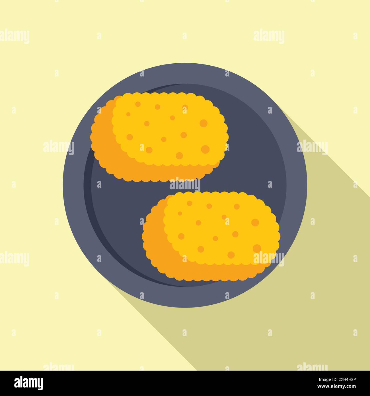 Deep fried breaded chicken nuggets Stock Vector Images - Alamy