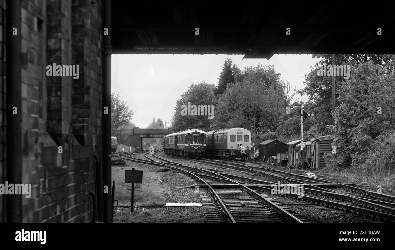 Preserved diesel multiple units at Loughborough (Great Central Railway ...