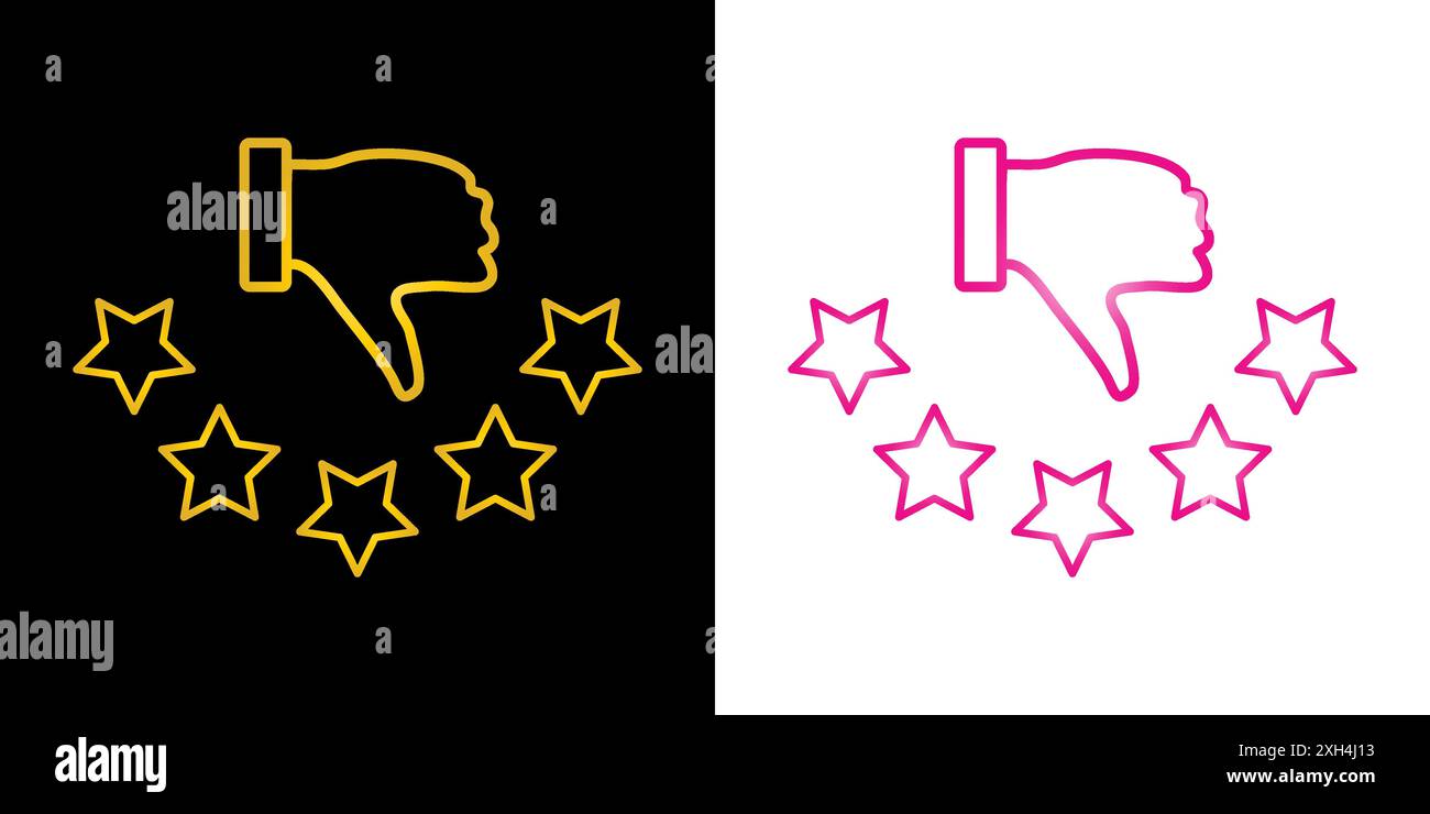 Customer review rating with 5 stars and thumb up feedback. Five star ...