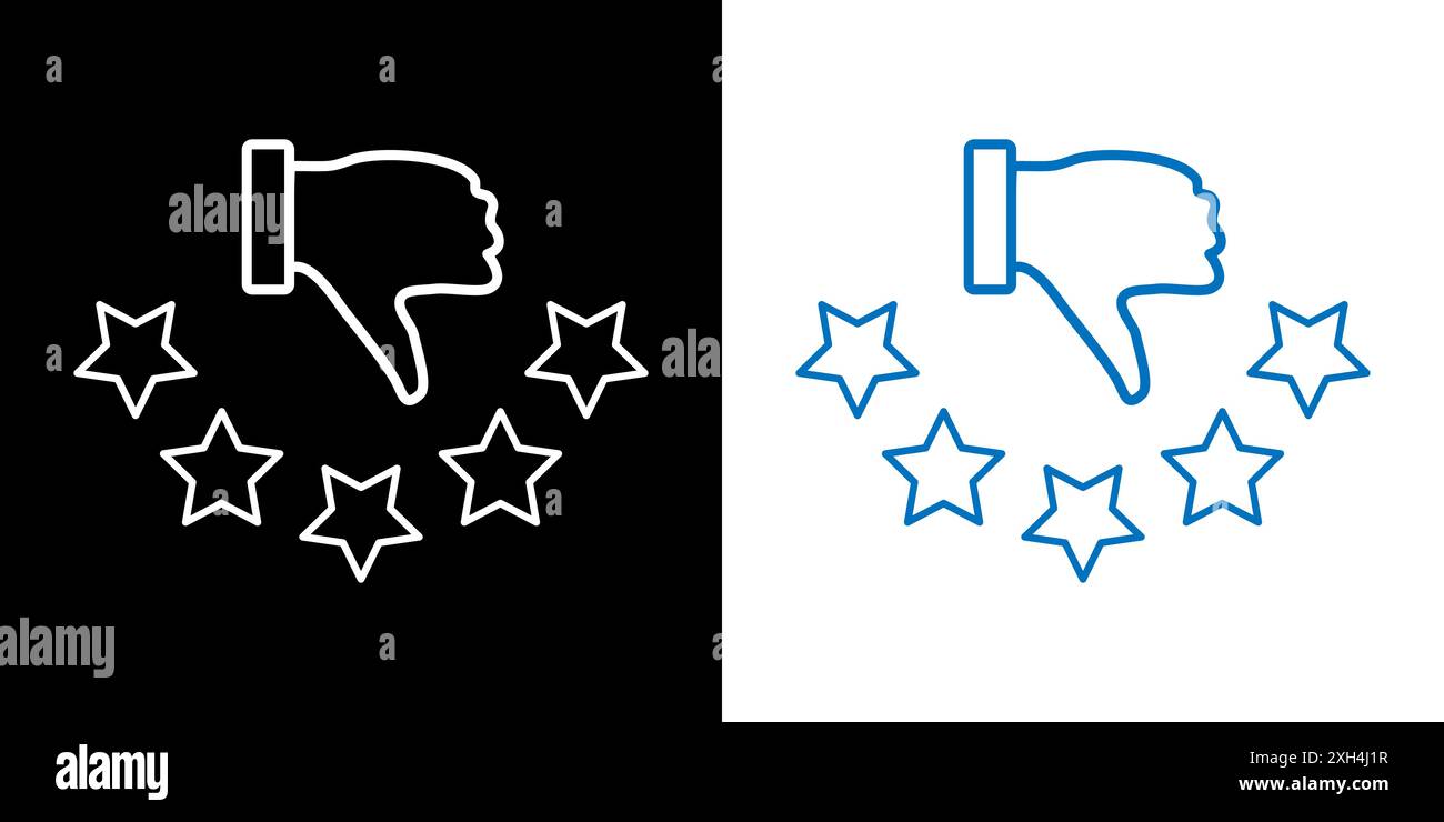 Customer review rating with 5 stars and thumb up feedback. Five star ...