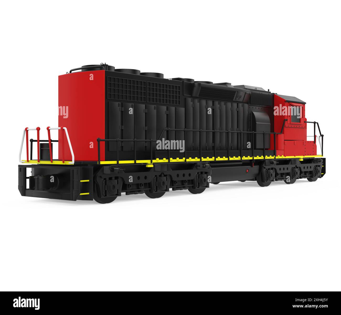 Diesel Locomotive Train Isolated Stock Photo - Alamy