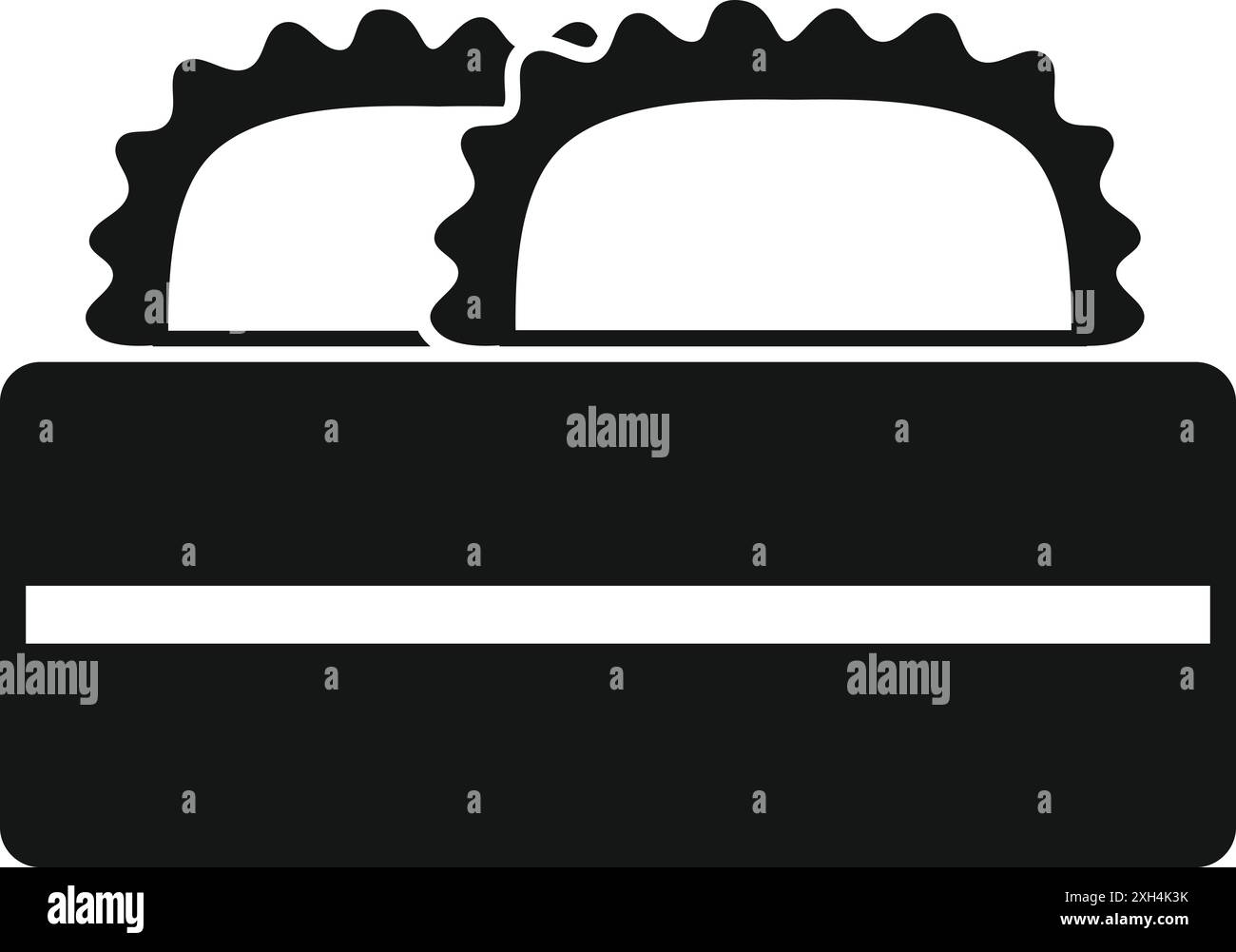 Black silhouette icon of a box full of ravioli, traditional italian ...