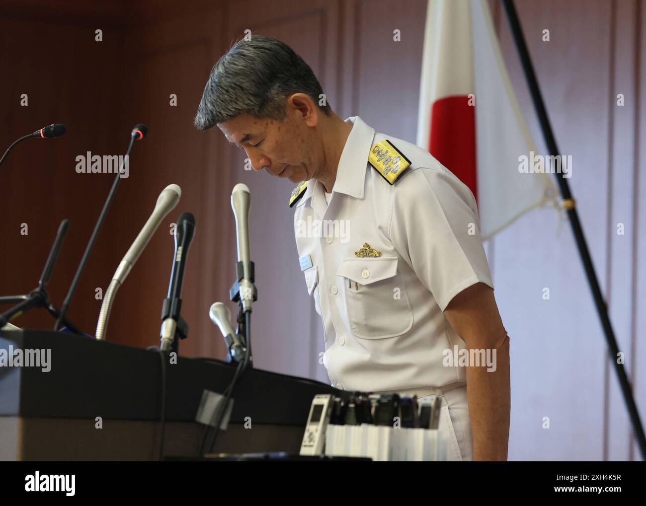 Admiral Ryo Sakai, the Chief of staff of Japan Maritime Self-Defense ...