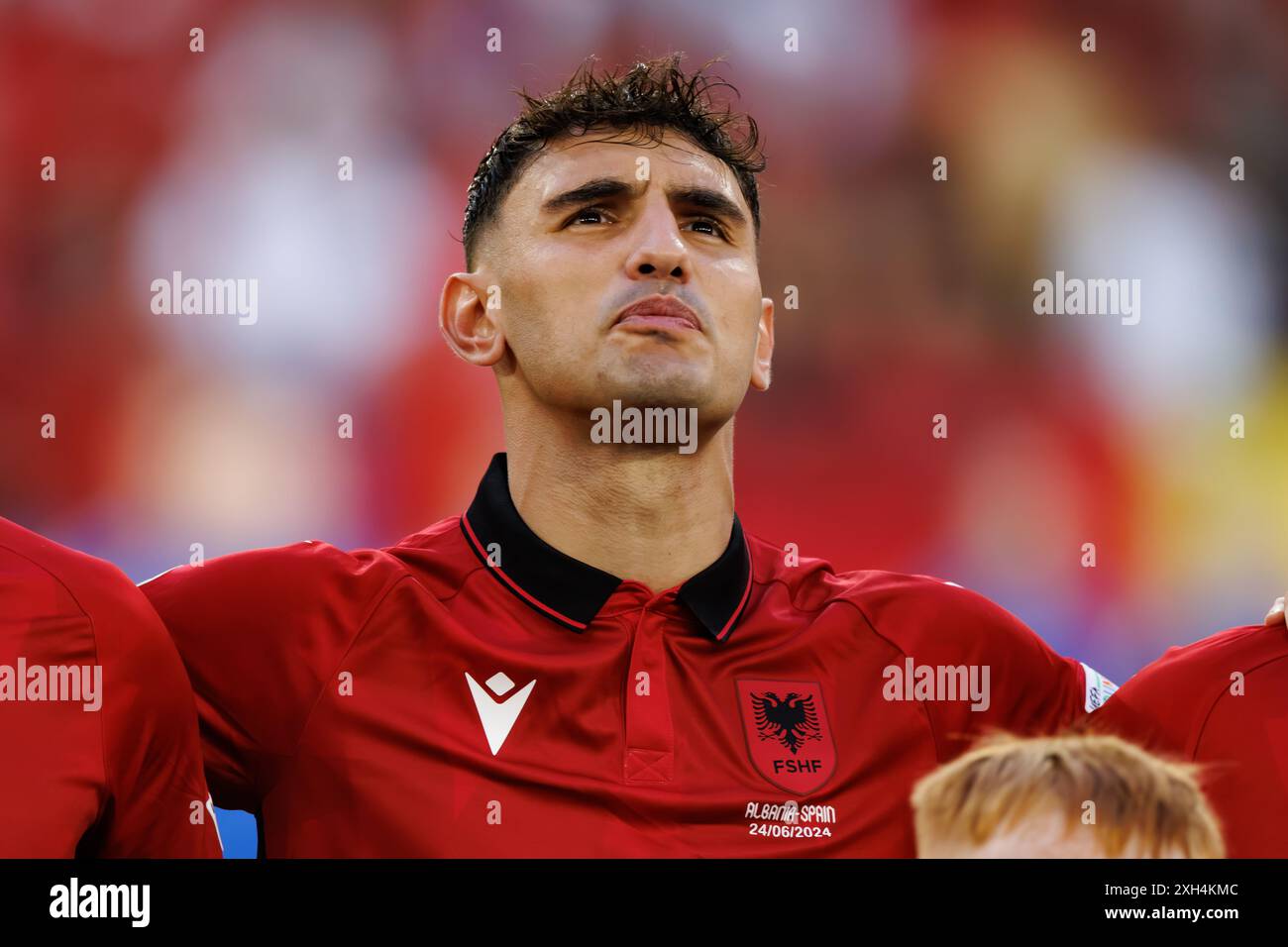 Qazim Laci seen during UEFA Euro 2024 game between national teams of ...